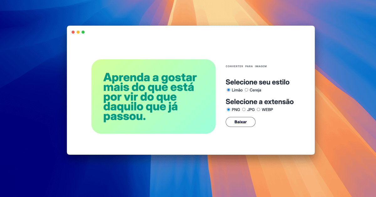 Como transformar HTML em imagem facilmente via NodeJS ou via Browser